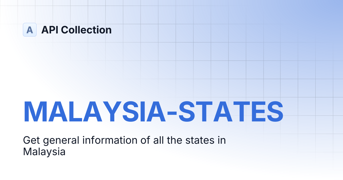 MALAYSIA-STATES | API Collection